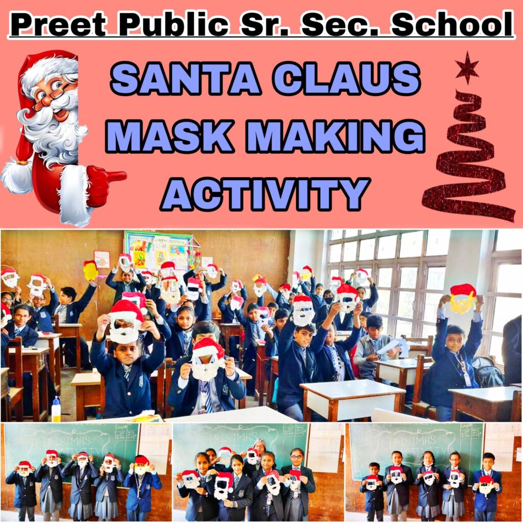 SANTA CLAUS MASK MAKING - VIAAN INTERNATIONAL SCHOOL